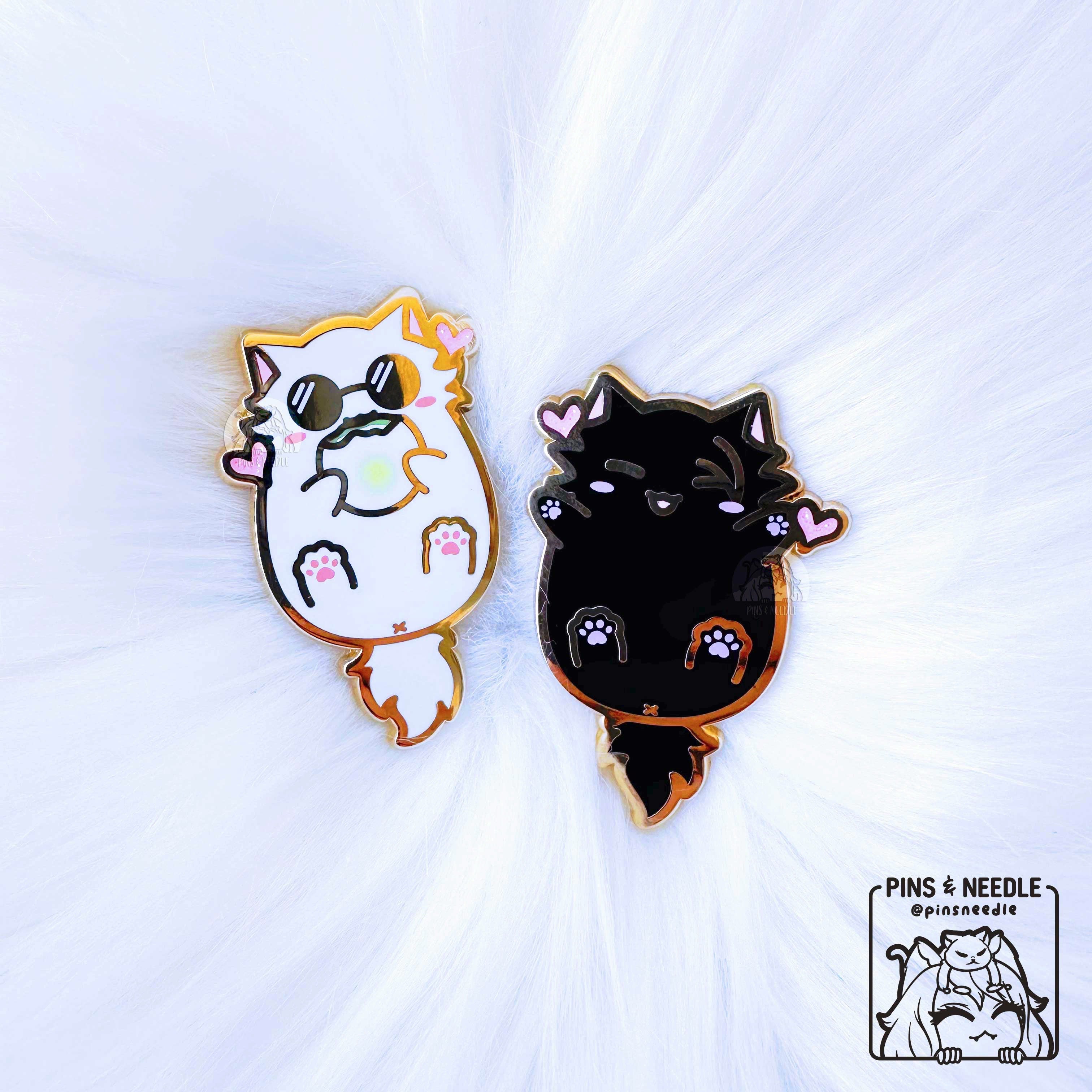 [SET] Gojo Geto Sweet Cats | Hard Enamel Pins – Pins & Needle