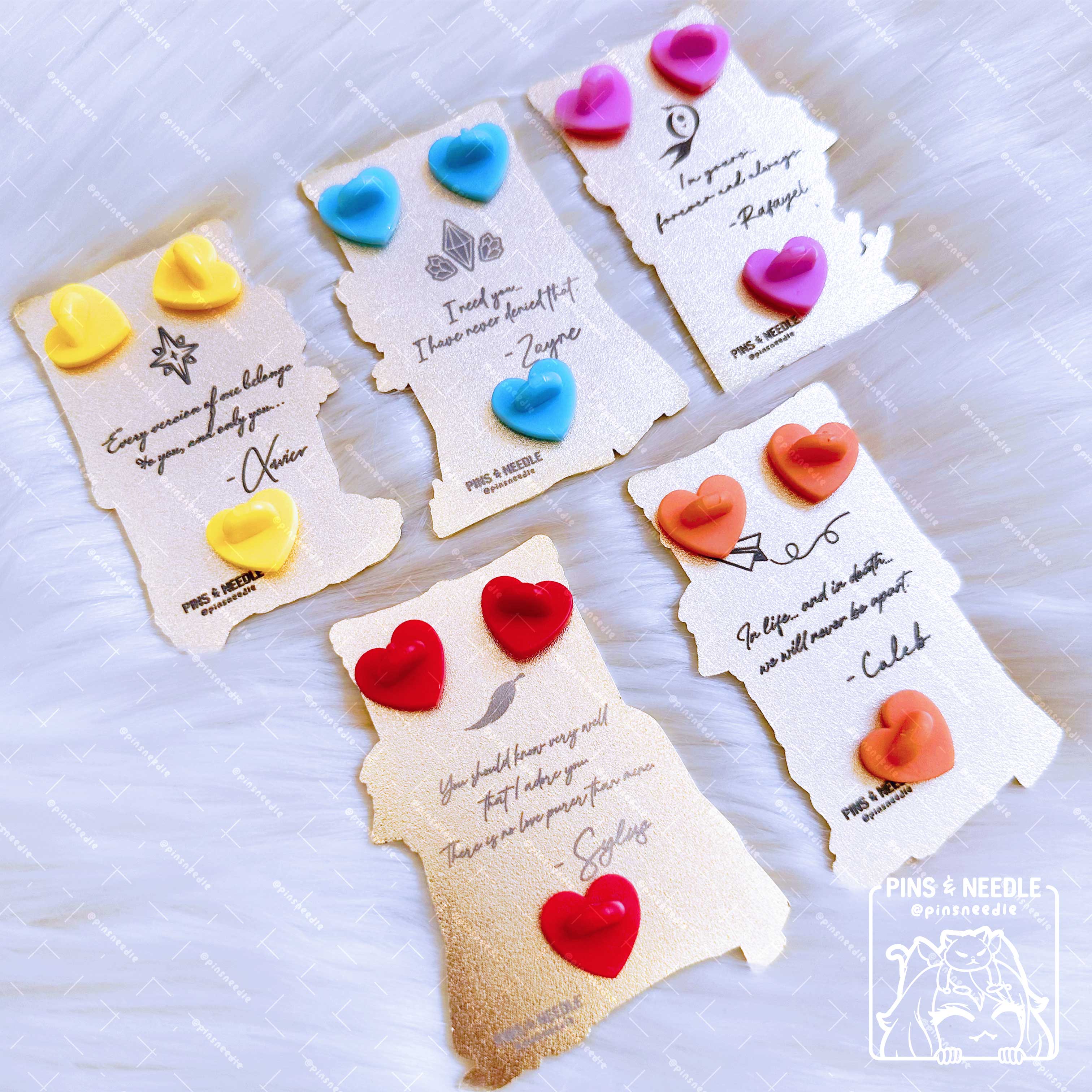 LADS Portrait Pins | SET OF 5 | Hard Enamel Pins – Pins & Needle